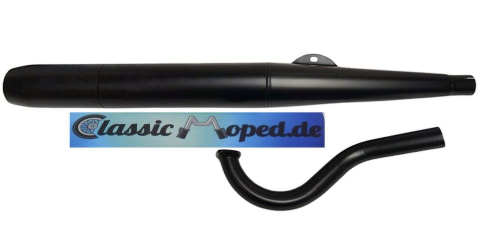 Tuning Auspuff Puch Maxi 28 / 70 mm Renn Krümmer schwarz NEU | Classic ...