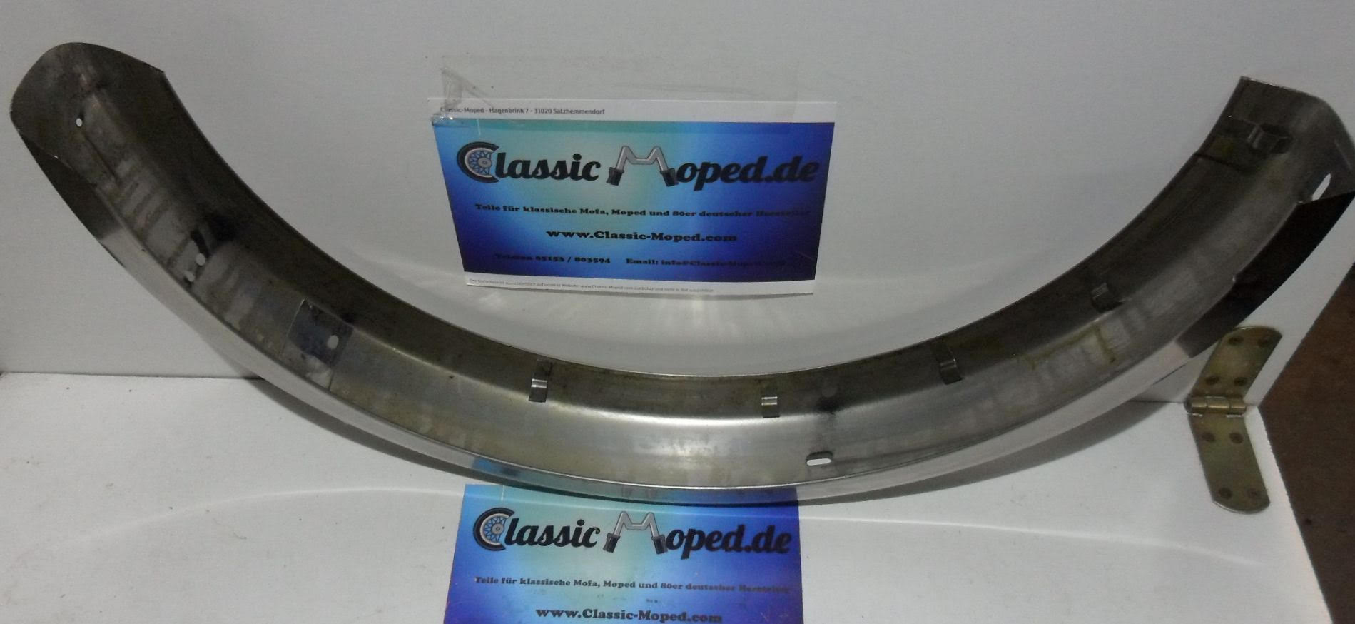 Hercules Prima Optima Schutzblech hinten Edelstahl Inox NEU– Classic-Moped